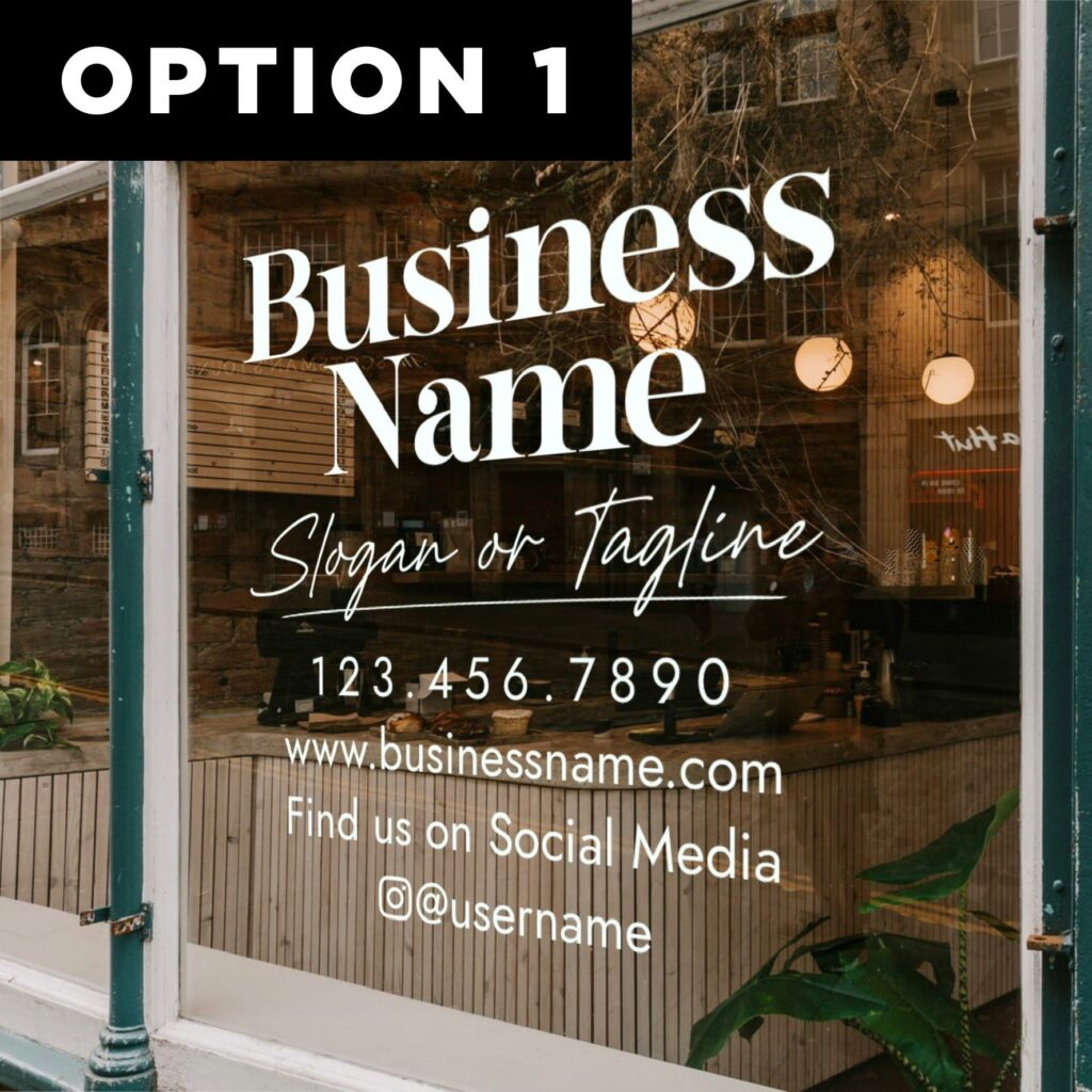 Customizable Window Decal – Premium Graphics